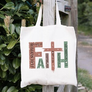 Hope Cross Tote Bag, Faith Tote Bag, Religious Tote Bag, Christian Tote ...