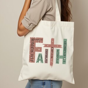 Hope Cross Tote Bag, Faith Tote Bag, Religious Tote Bag, Christian Tote ...