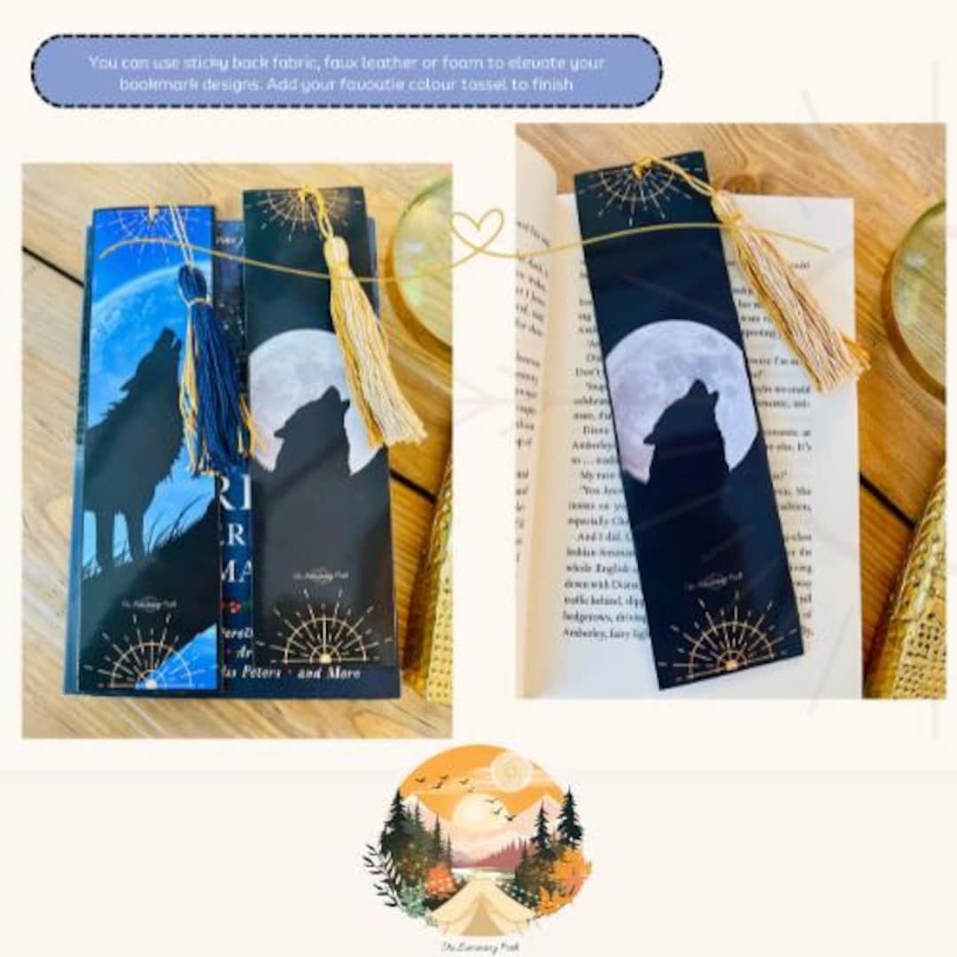 Fantasy Wolf Bookmark Set: Printable Designs (PDF, JPG, PNG) - Etsy