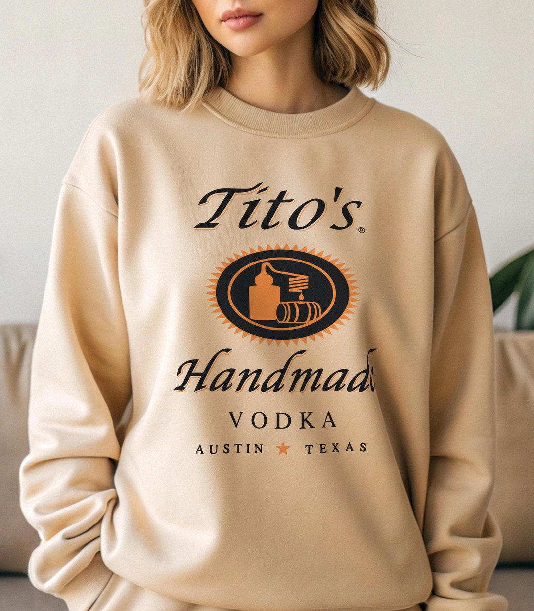 Tito's Handmade Vodka Sweatshirt and Hoodie, Austin Texas Crewneck ...