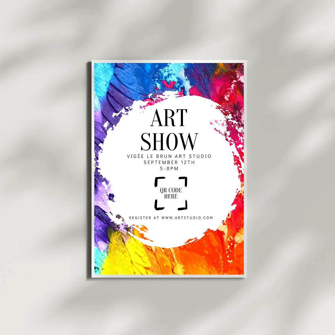 8.5"x11" Customizable Art Show Flyer Template - Etsy