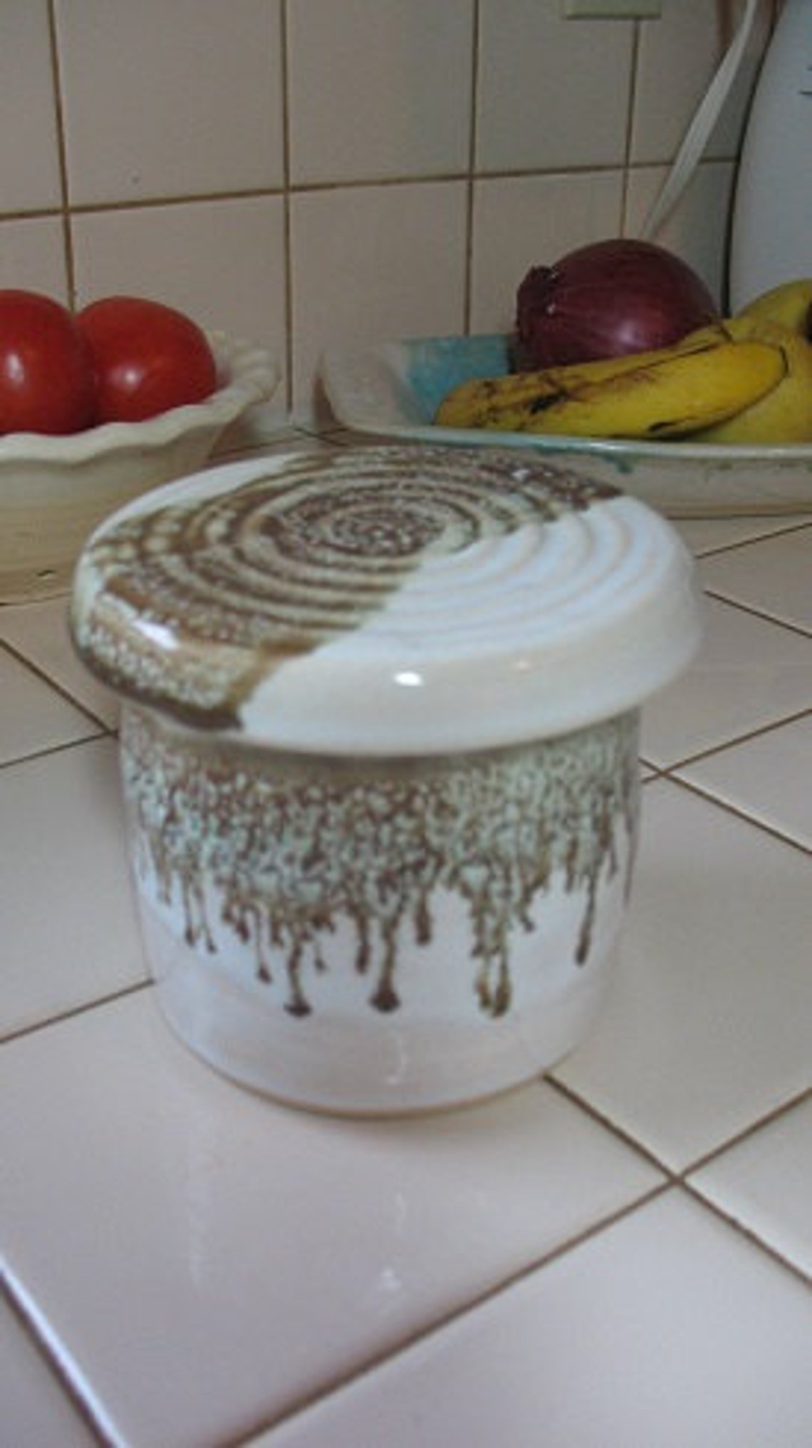 Free Shipping-french Butter Dish-butter Crock-butter Keeper-espresso ...