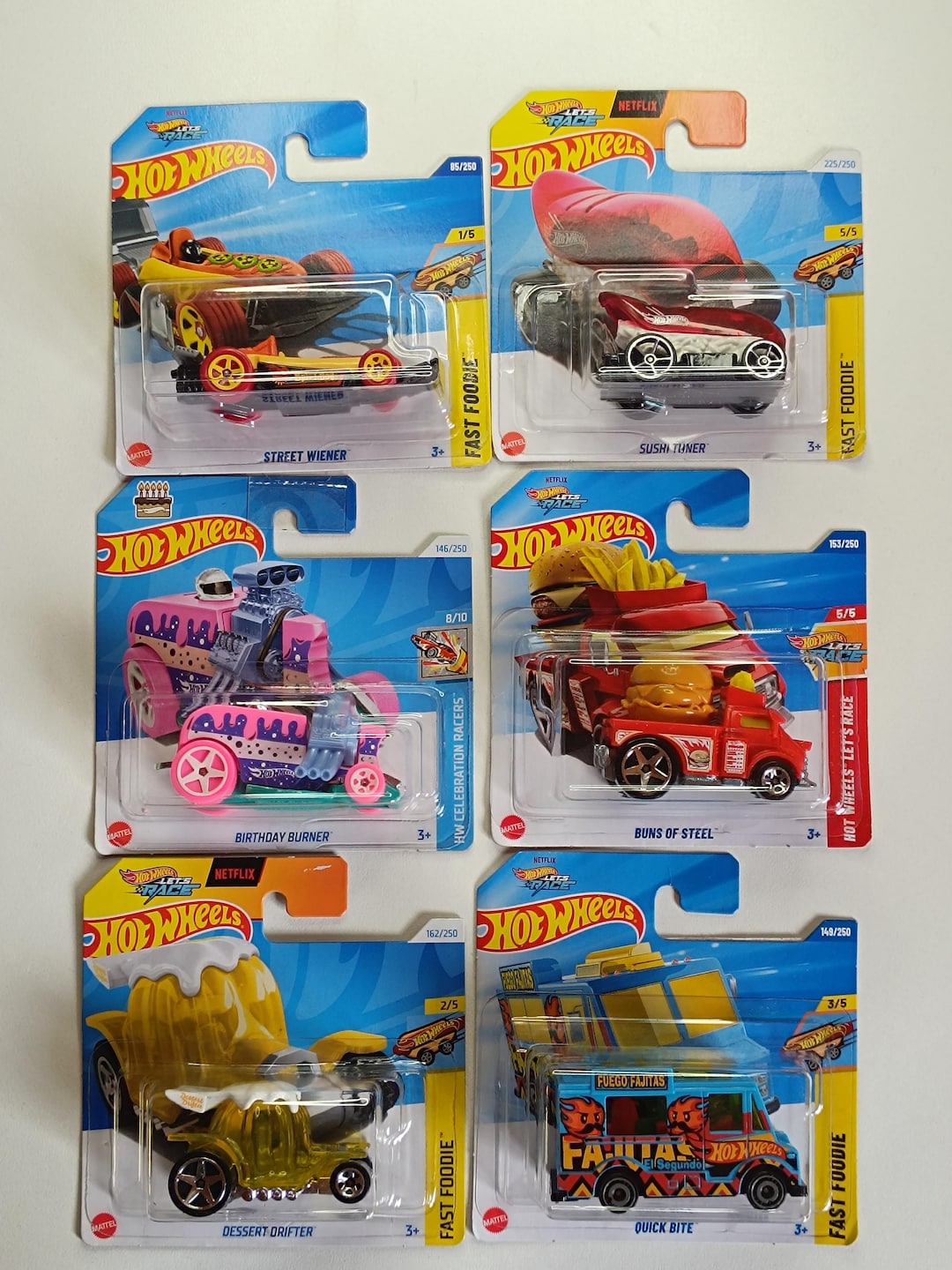 Hot Wheels Food Trucks Lot of 6 Cars - Etsy