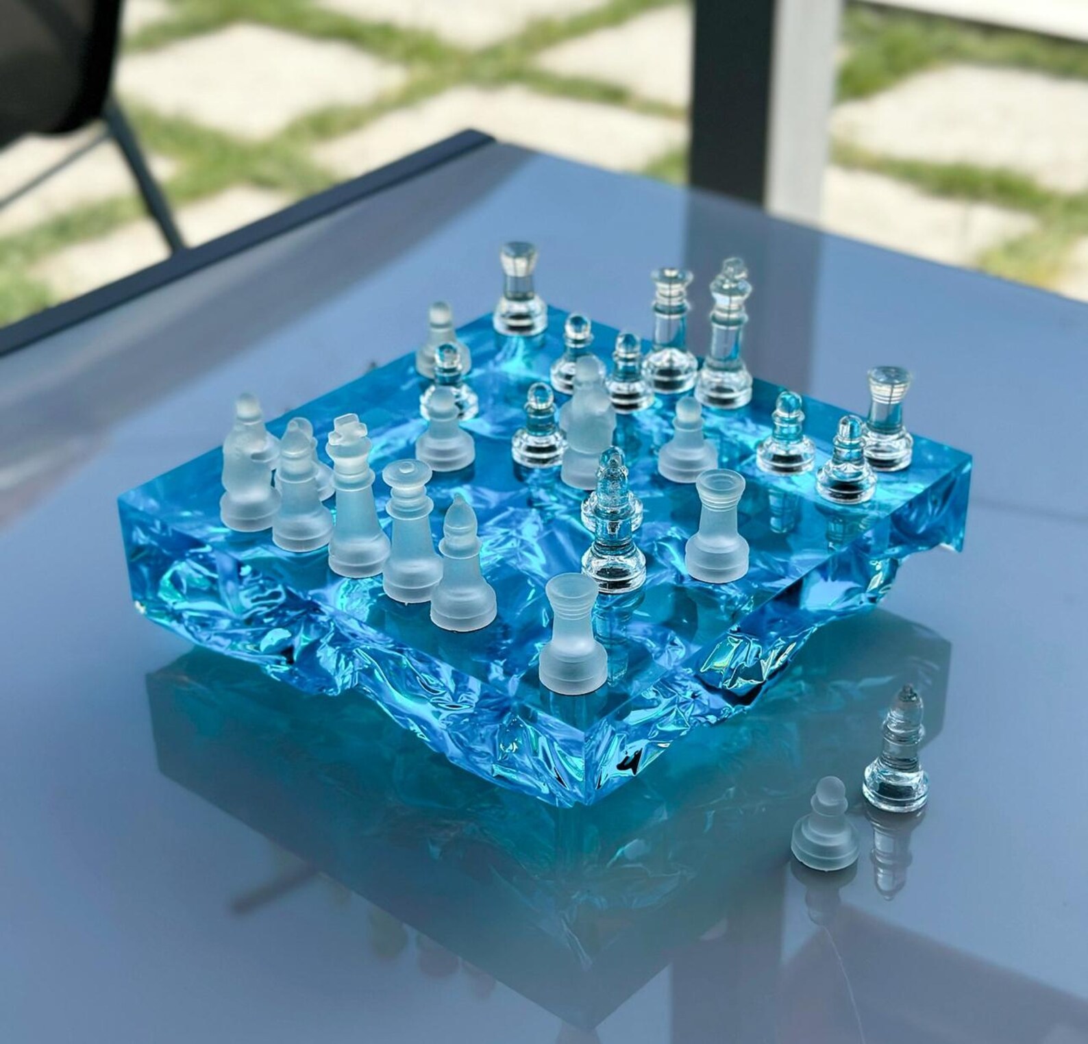 Handmade Resin Ice Chess Set - Floating Iceberg Design - Etsy