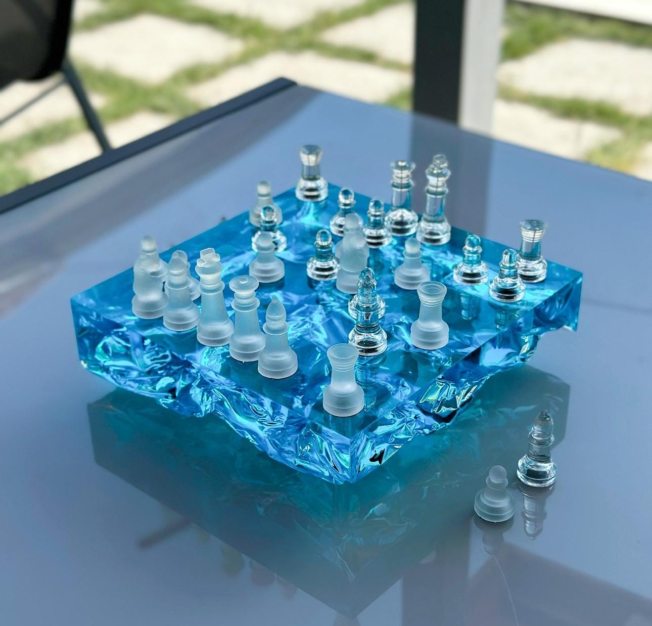 Handmade Resin Ice Chess Set - Floating Iceberg Design - Etsy