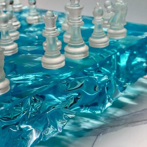 Handmade Resin Ice Chess Set - Floating Iceberg Design - Etsy
