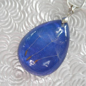 3 Wishes-3 Dandelion Seeds Encased In Glass Teardrop | Etsy