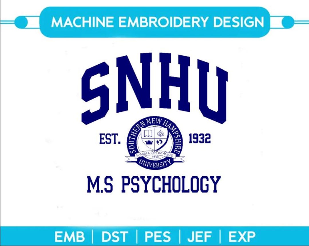 SNHU Embroidery Design, Southern New Hampshire University Logo Patch ...