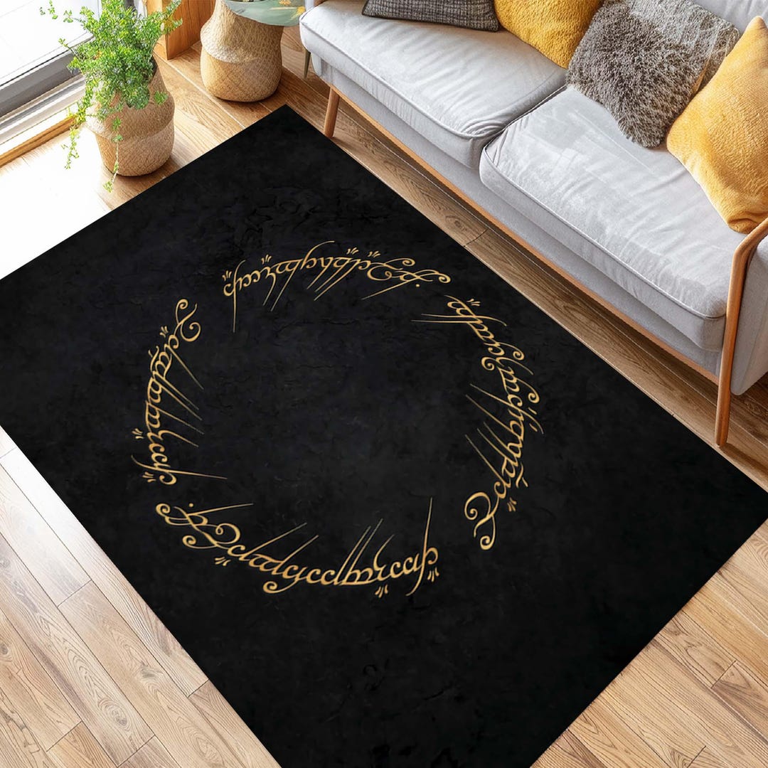 Fantasy Magic Rug, Lord of the Ring Home Decor, Movie Inspired Rug ...