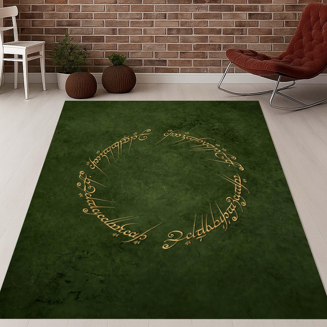 Fantasy Rug, Lord of the Ring Rug, Magic Circle Rug, Rune Decor, Mystic ...