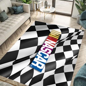 Race Flag Pattern Rug, Start Rug, Sport Car Flag Rug, Driver Rug, Racer ...