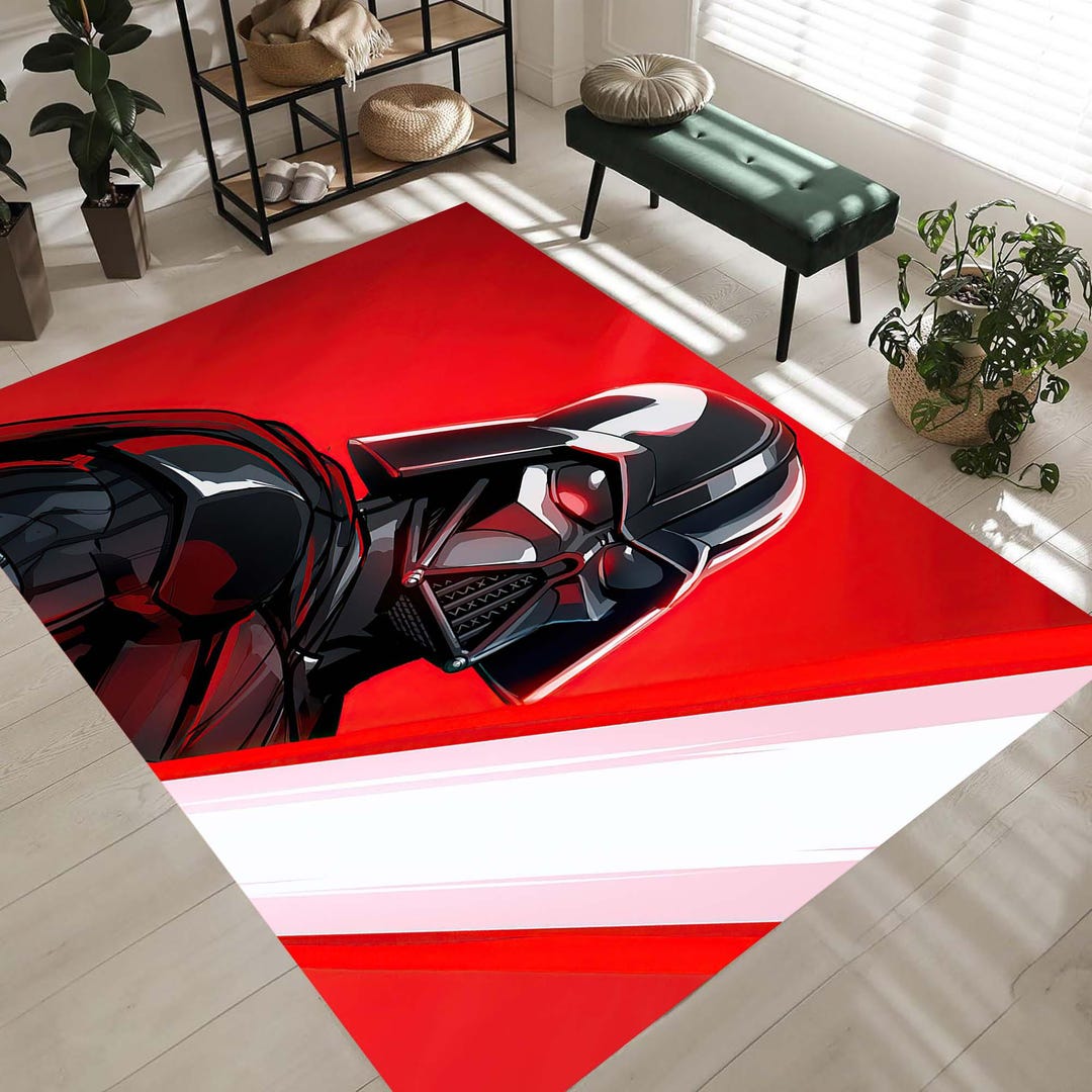 Darth Vader Sith Lord Rug, Dark Side Carpet, Sci-fi Villain Decor ...