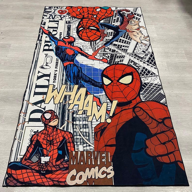 Spiderman Comics Cover Rug, the Amazing Spiderman Comics, Vintage Comic ...