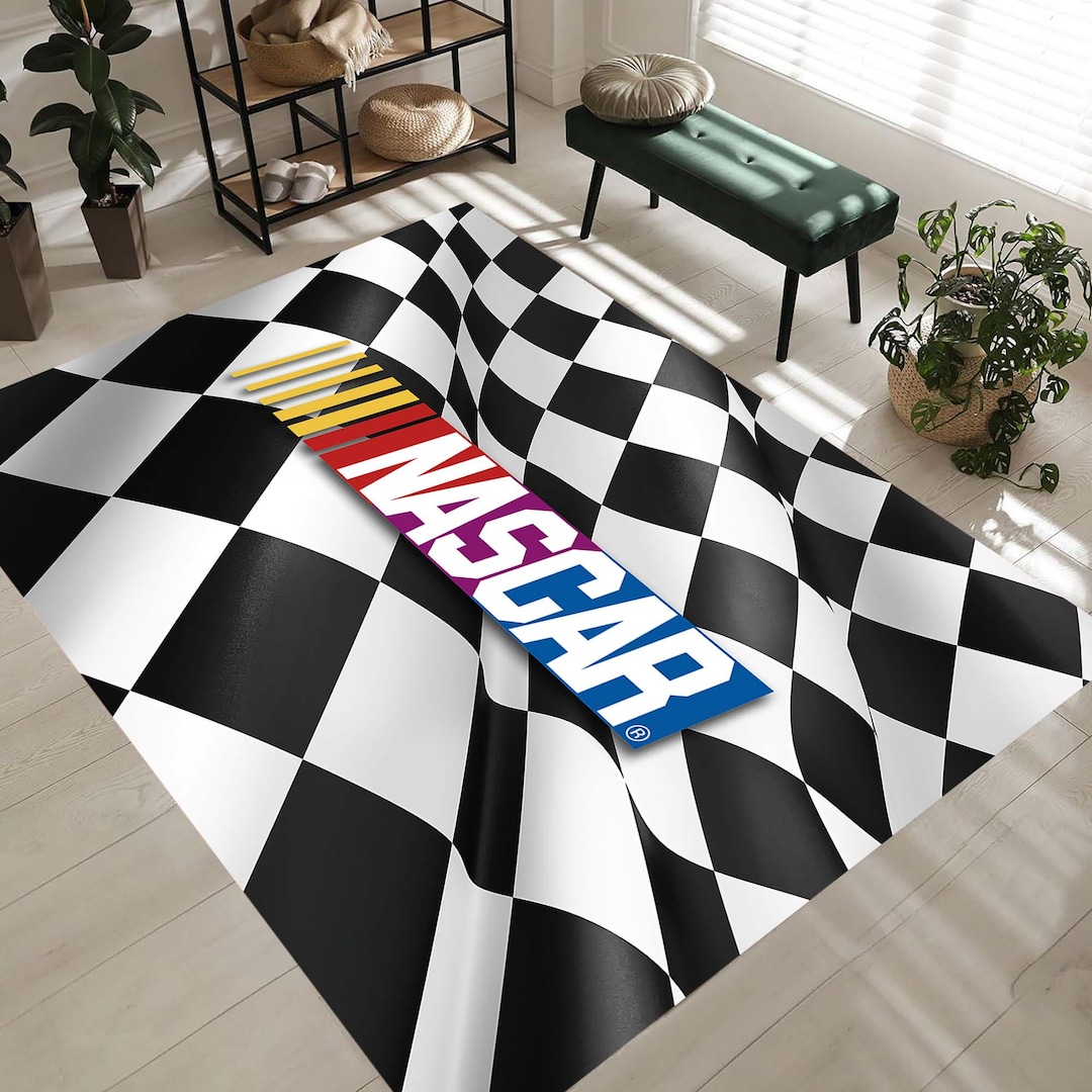 Race Flag Pattern Rug, Start Rug, Sport Car Flag Rug, Driver Rug, Racer ...