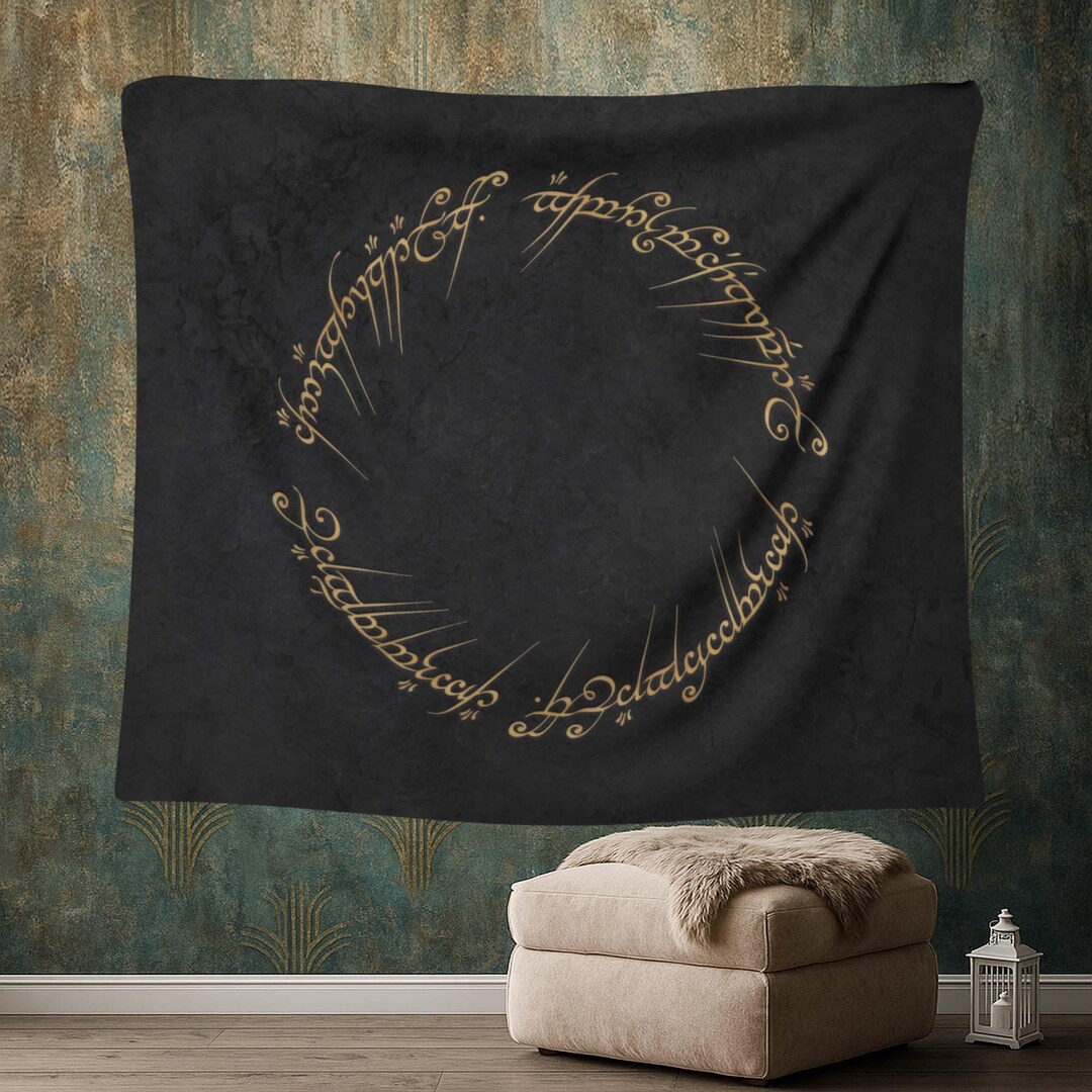 Lord of the Rings Wall Tapestry, Middle Earth Decor, Fantasy Room Decor ...