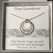 Three Generations Necklace - Jewelry Gift for Grandmother - Necklace ...