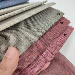 Vibrant Upholstery Fabric Wipeable and Linen Texture - Etsy