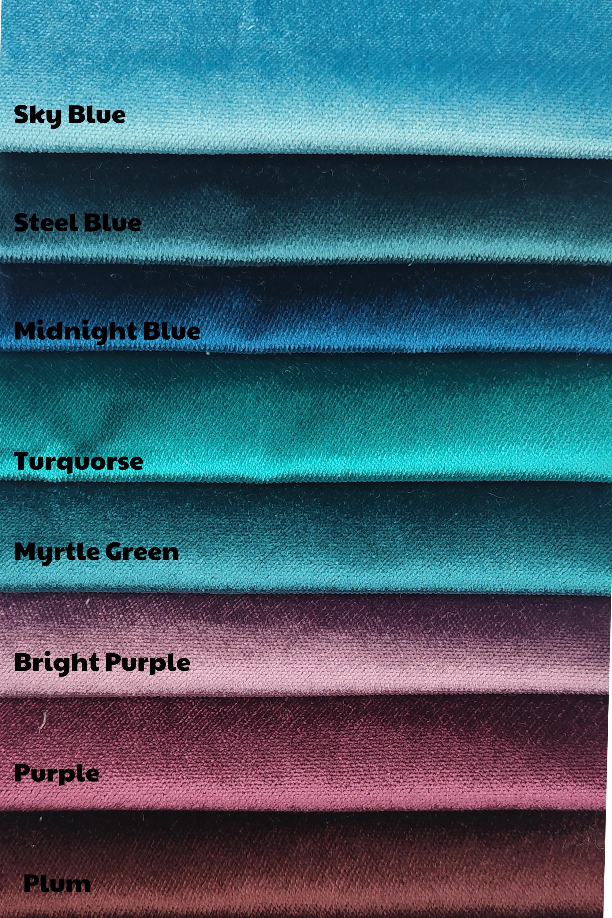 Best Series - Shiny Velvet Upholstery Fabric by the Yard – Soft Durable ...