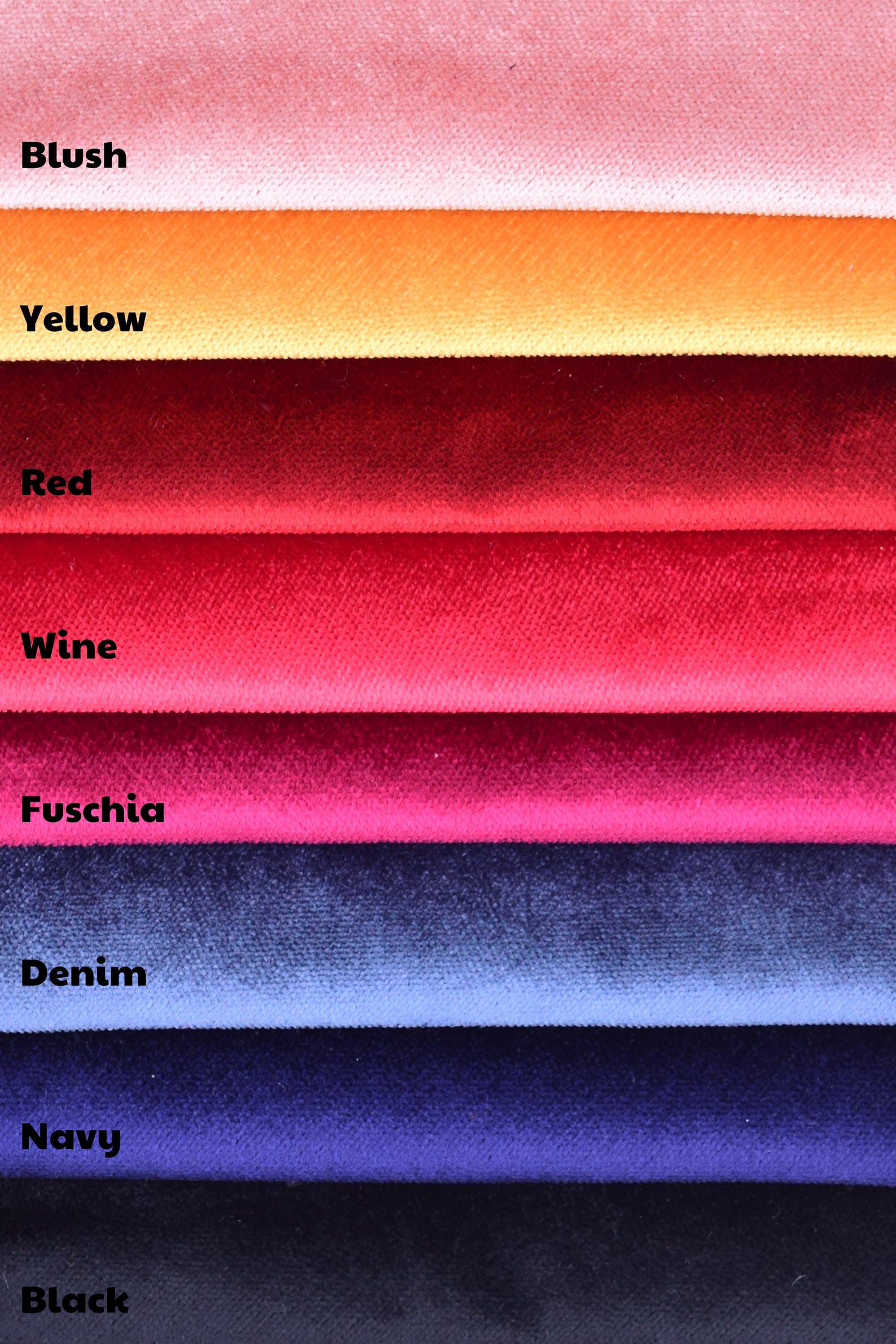 Best Series - Velvet Upholstery Fabric by the Yard – Shiny Soft ...