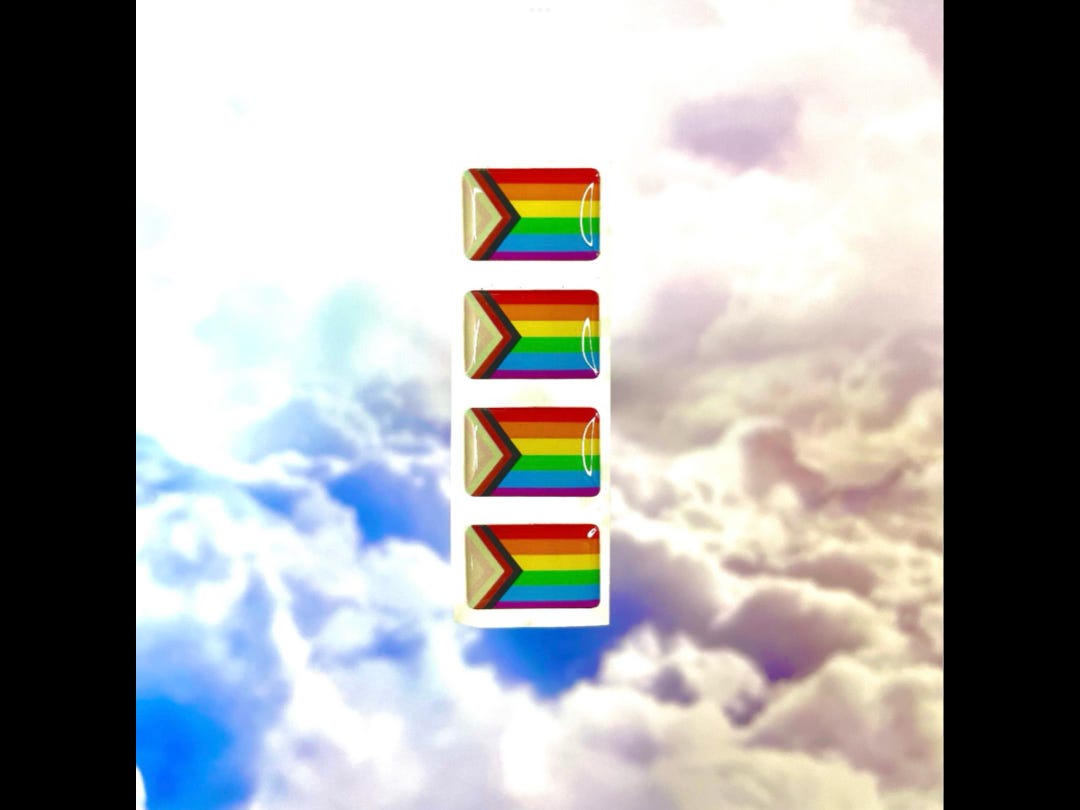 3D Pride Rainbow Name Tag Sticker (LGBTQA+) - Etsy