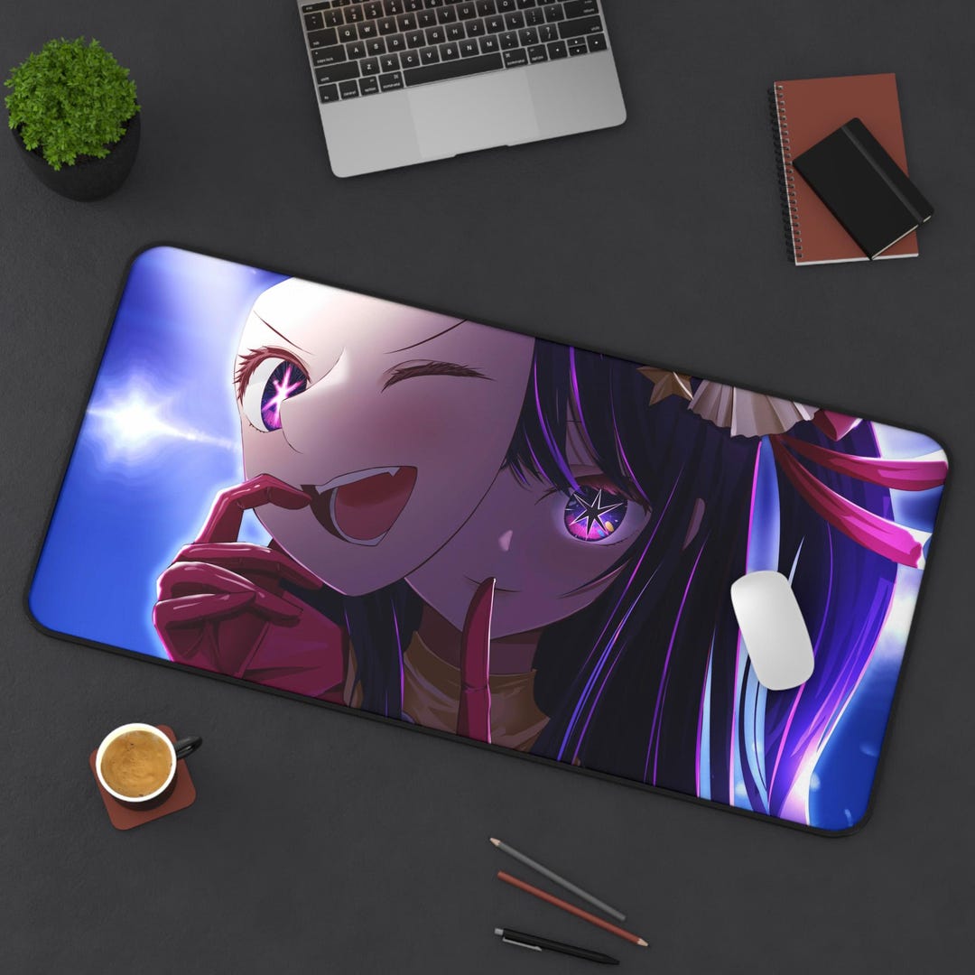 Desk Mat, Japanese Desk Mat, Gaming Desk Pad, Kanji Calligraphy Office ...