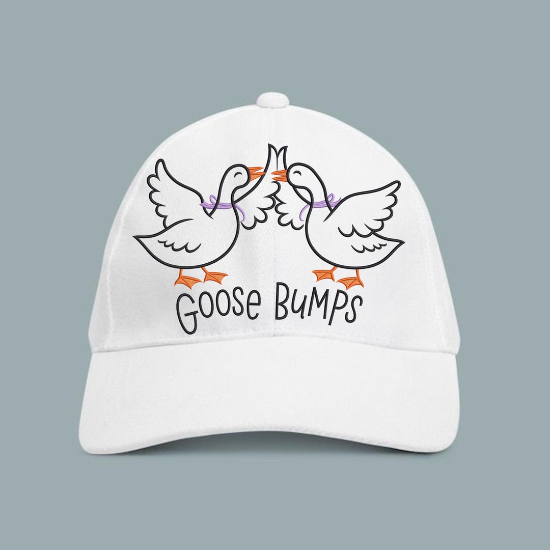 Goose Bumps Machine Embroidery Design Silly Goose Fist Bump Goose Funny ...