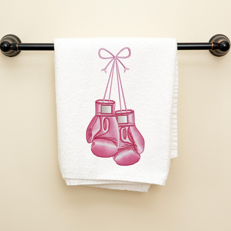 Boxing Gloves Hanging Machine Embroidery Design Sport Equipment Pattern ...