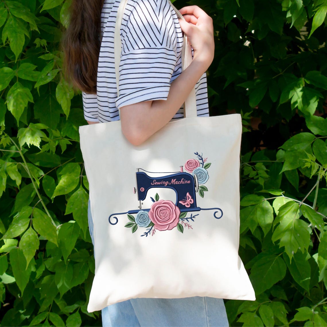 Sewing Machine Embroidery Design - 2 Size Variations, Intricate Machine ...