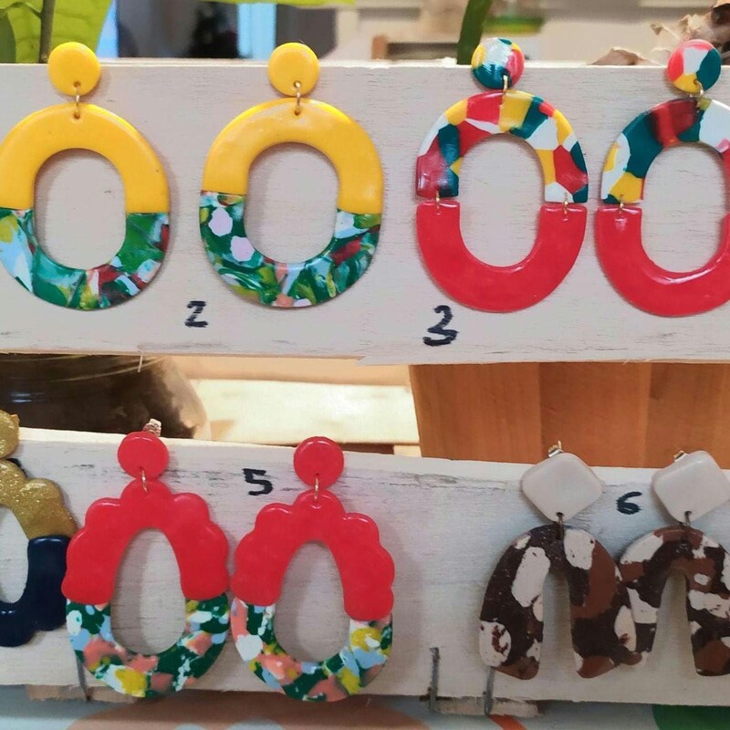 Fimo Clay Earrings - Etsy
