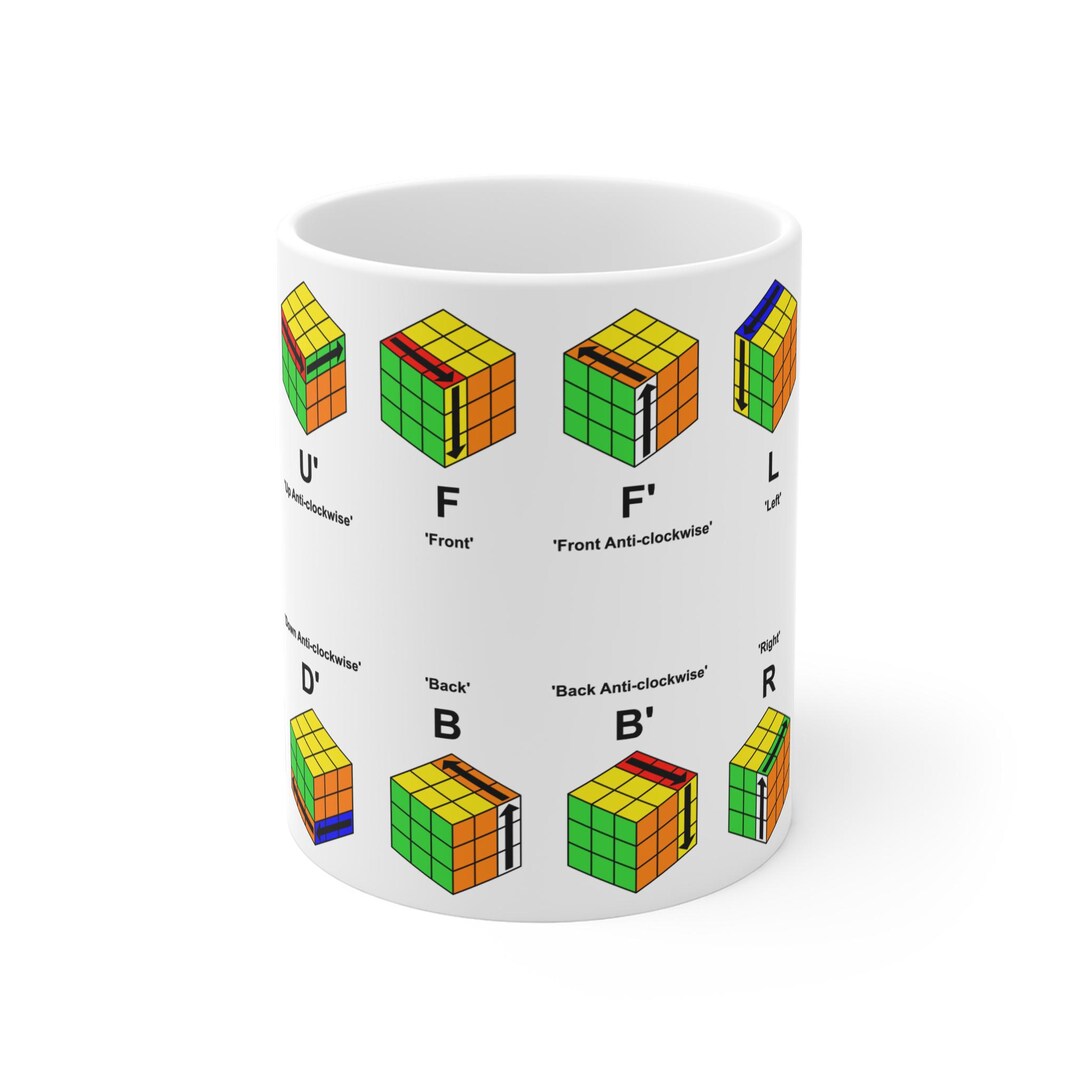 Mug, Rubik Cube Solution Puzzle Game, Logic Solver, Brain Teaser ...