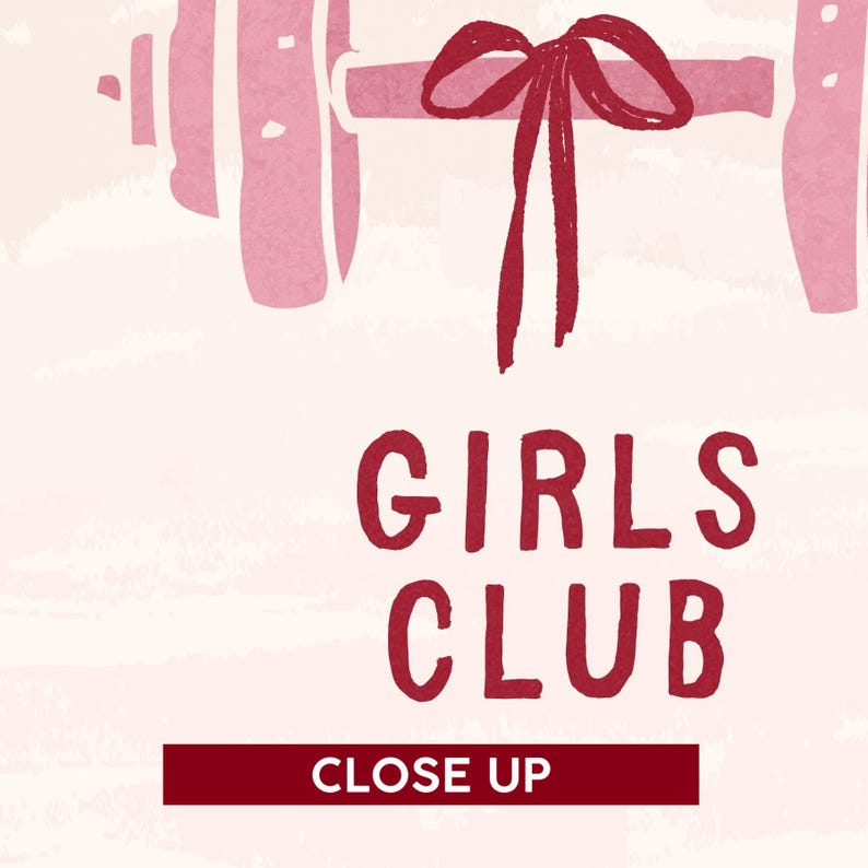Strong Girls Club Wall Art, Gym Wallpaper Decor, Coquette Room Decor ...