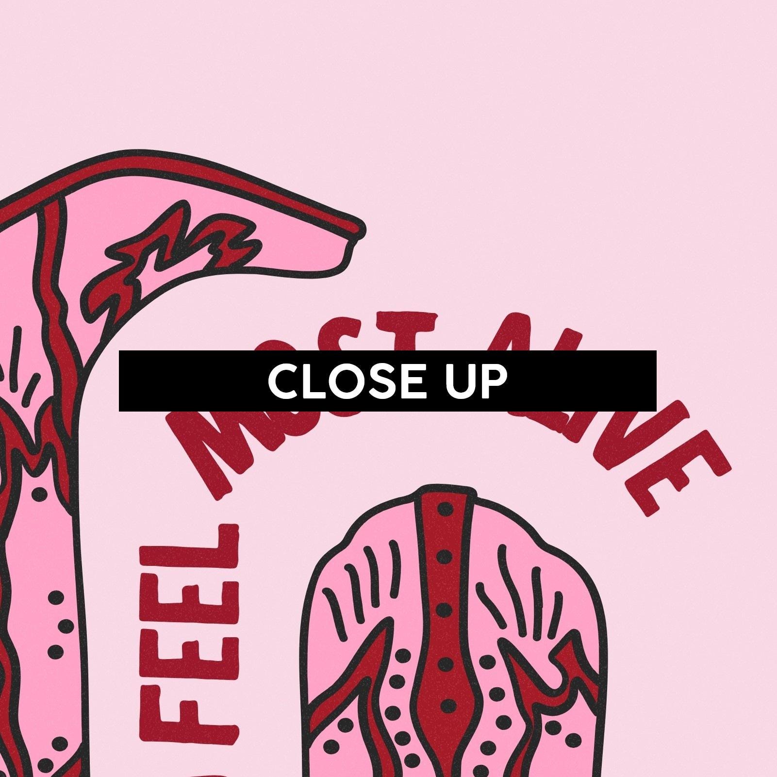 Cowgirl Motivational Poster, Cowboy Print Pink Wall Art, Coastal ...