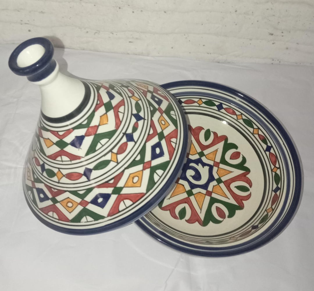 Handmade Ceramic Tagine Pot – Traditional Moroccan Clay Cookware ...
