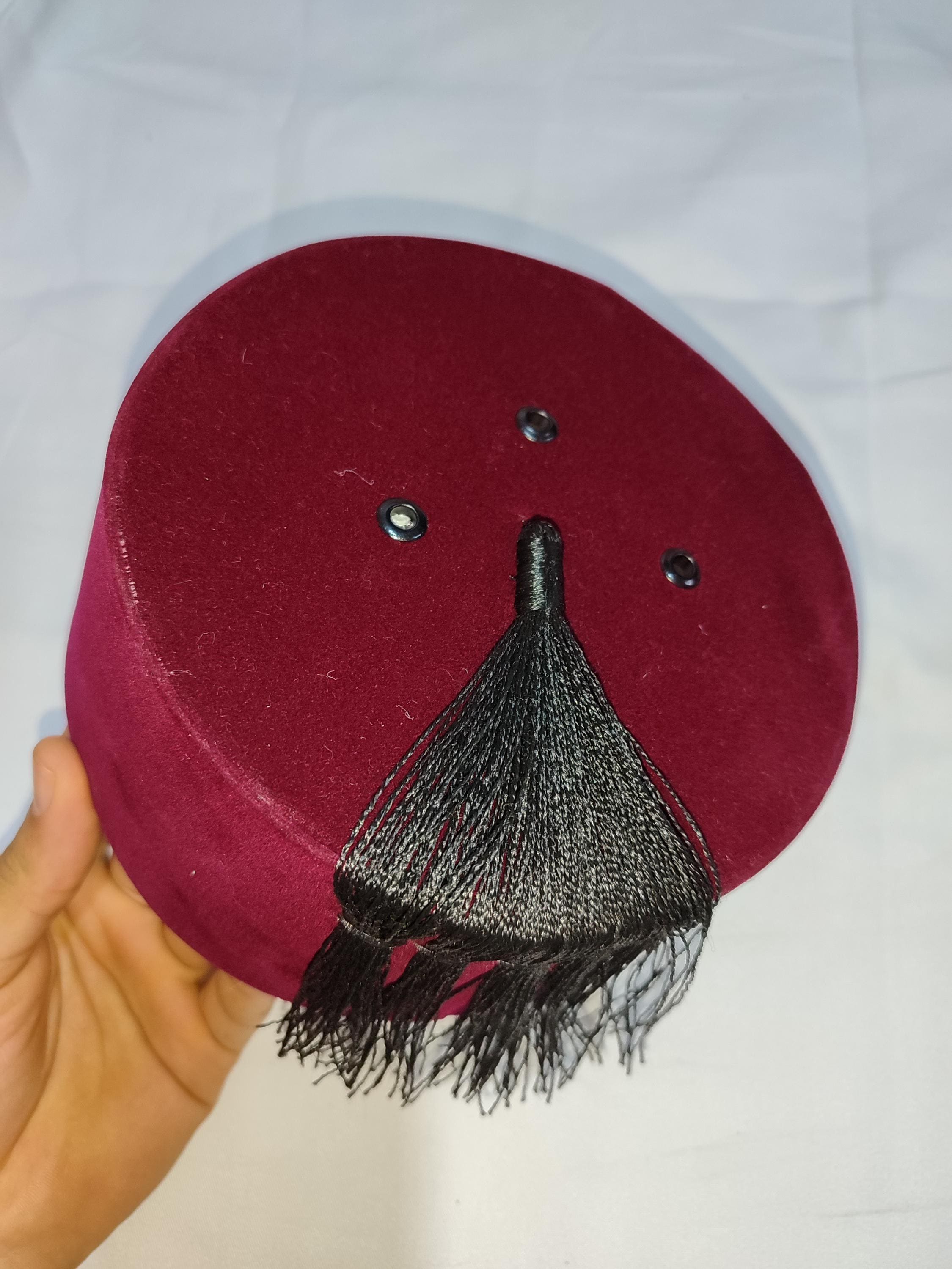 Ottoman Hat With Tassel Name Tarboosh Fez Hat for Men Universal Red ...