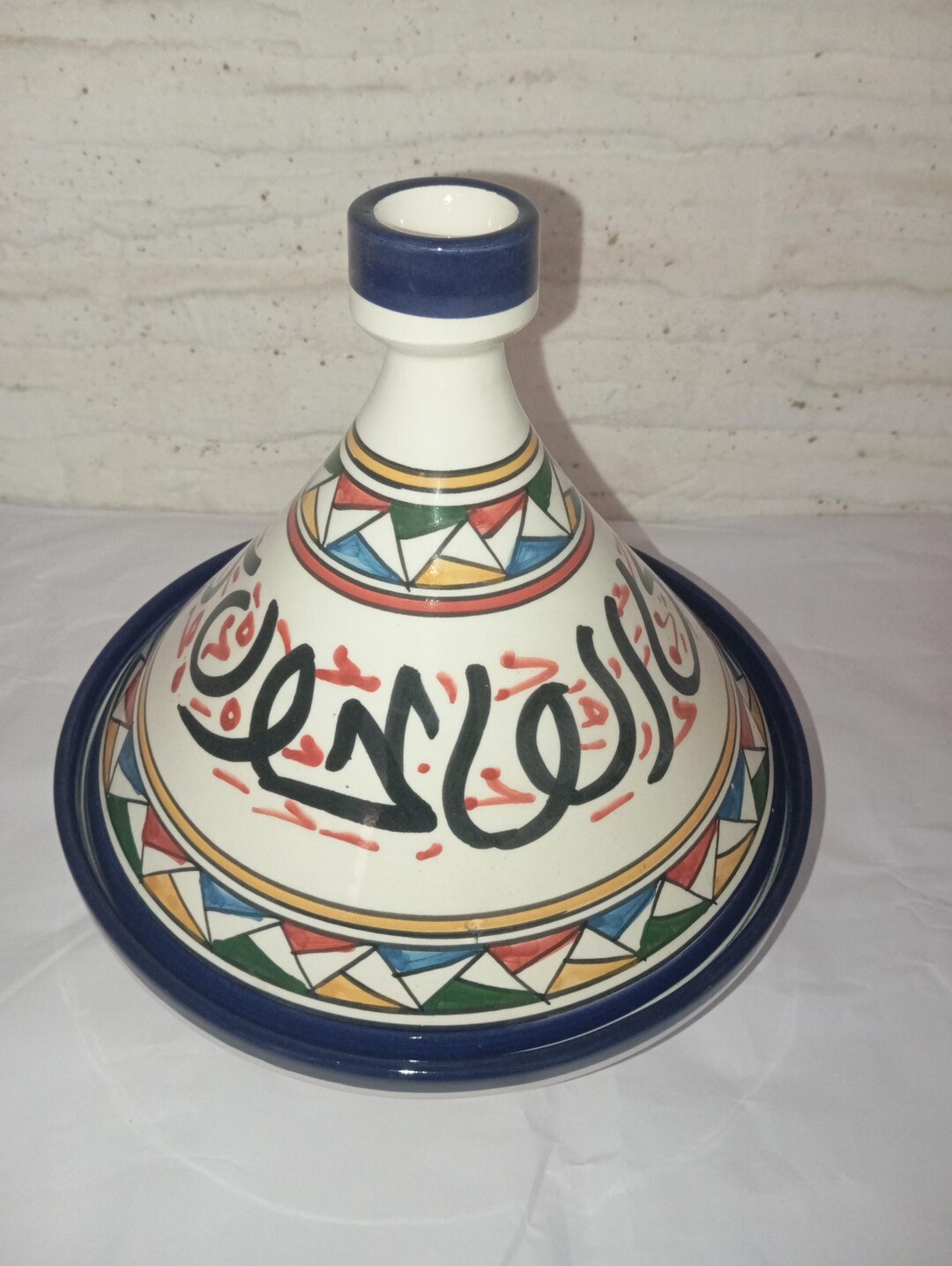 Handmade Moroccan Ceramic Tagine | Arabic Calligraphy Design TAJINE ...