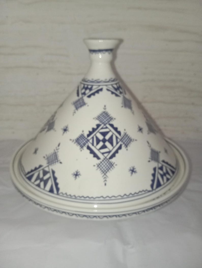 Handmade Clay Tagine | Hand Painted Pottery Tagine for Moroccan Cuisine ...