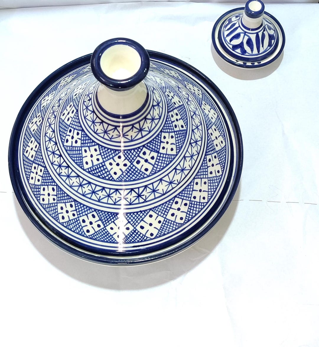 Moroccan Ceramic Tagine Pot, Artisan Moroccan Tagine for Serving ...