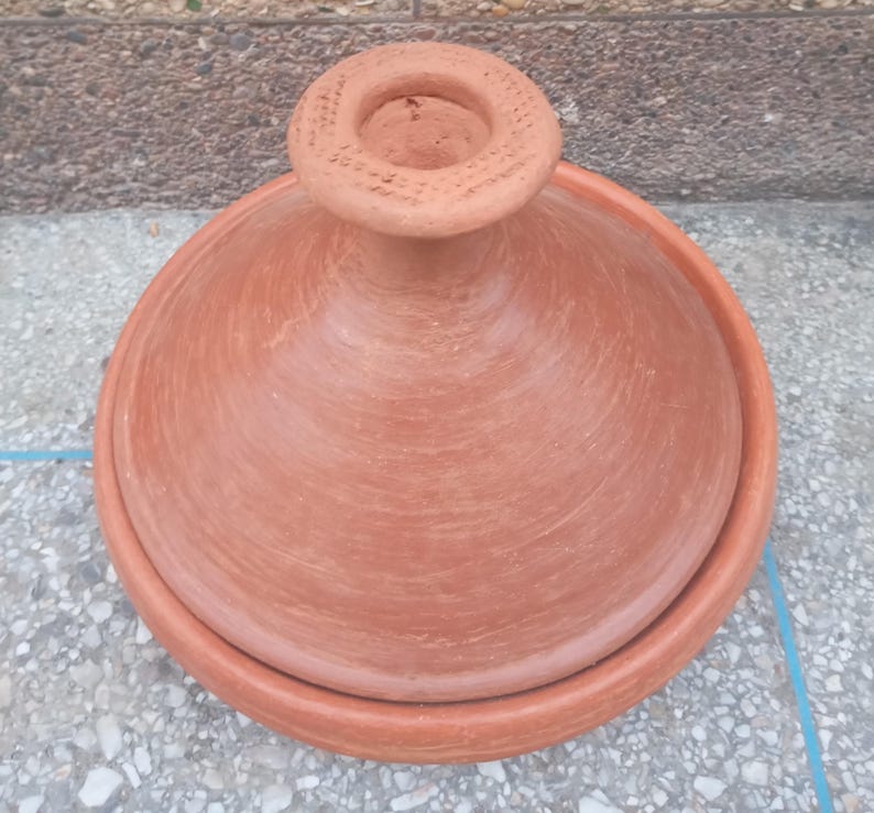 Terracotta Cooking Pot, Moroccan Unglazed Clay Tagine Pot With Lid ...