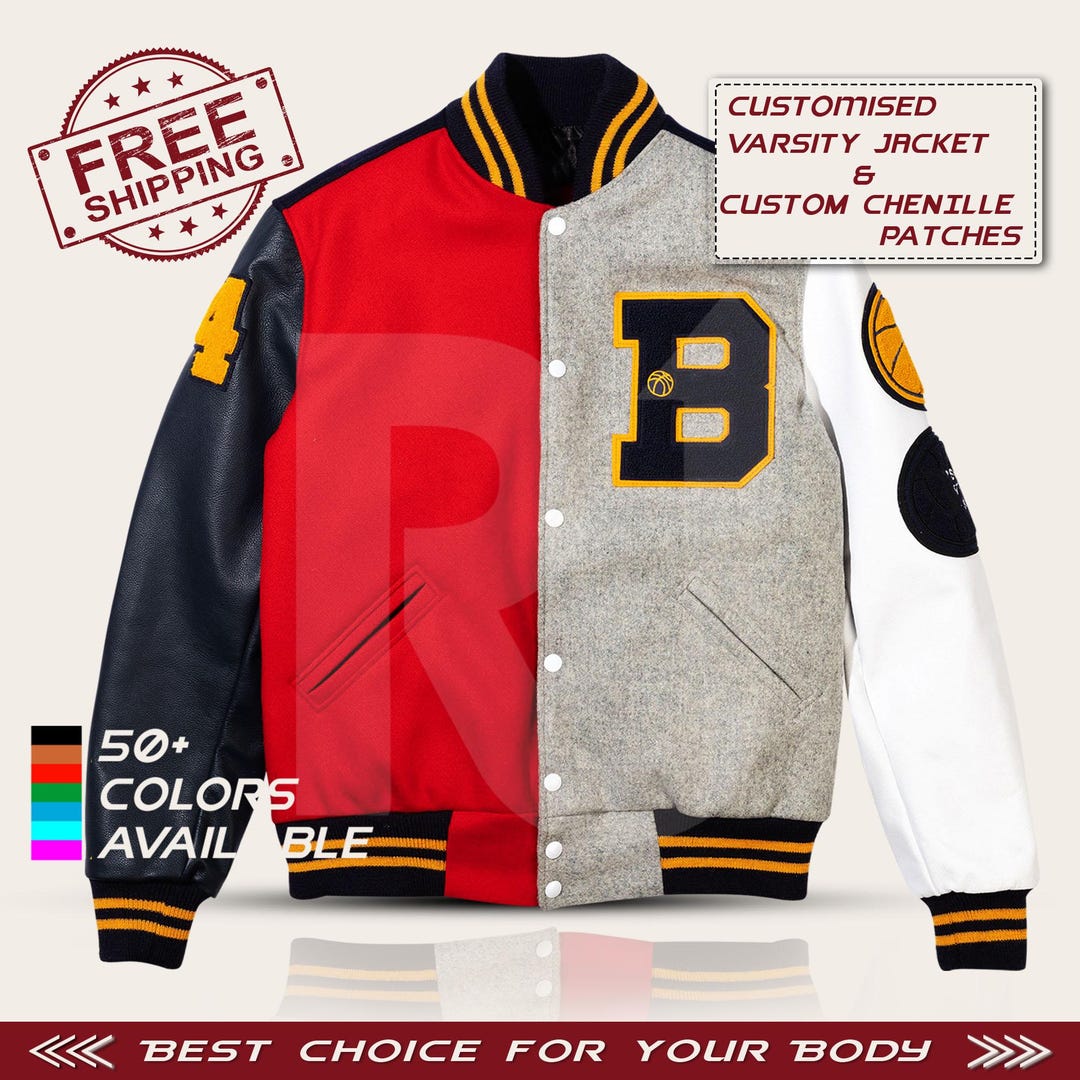 Custom Varsity Letterman Jacket for Men and Women Personalized Wool and ...