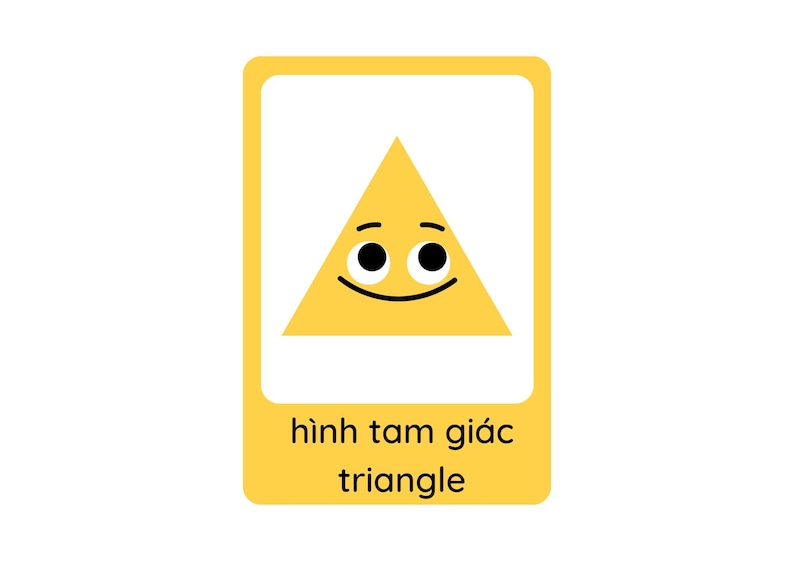 Learn Shapes in Vietnamese/english - Etsy