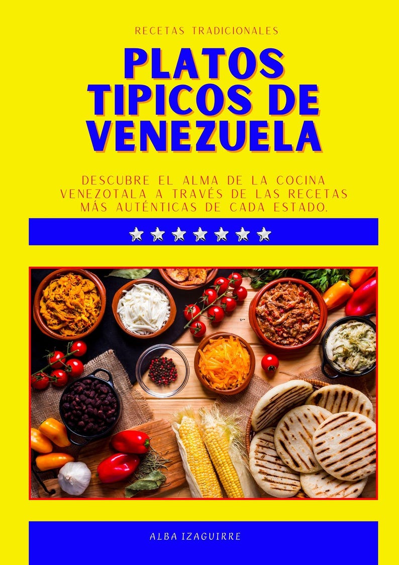 Ebook - Typical Dishes of Venezuela - Etsy
