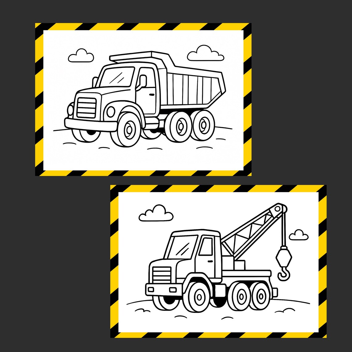 Construction Trucks Coloring, Trucks Coloring, Construction Coloring ...