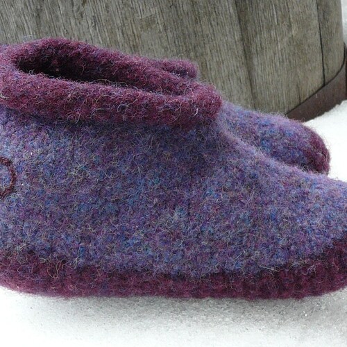 PDF Ladies Spring Slipper Pattern Felted Knit Wool - Etsy