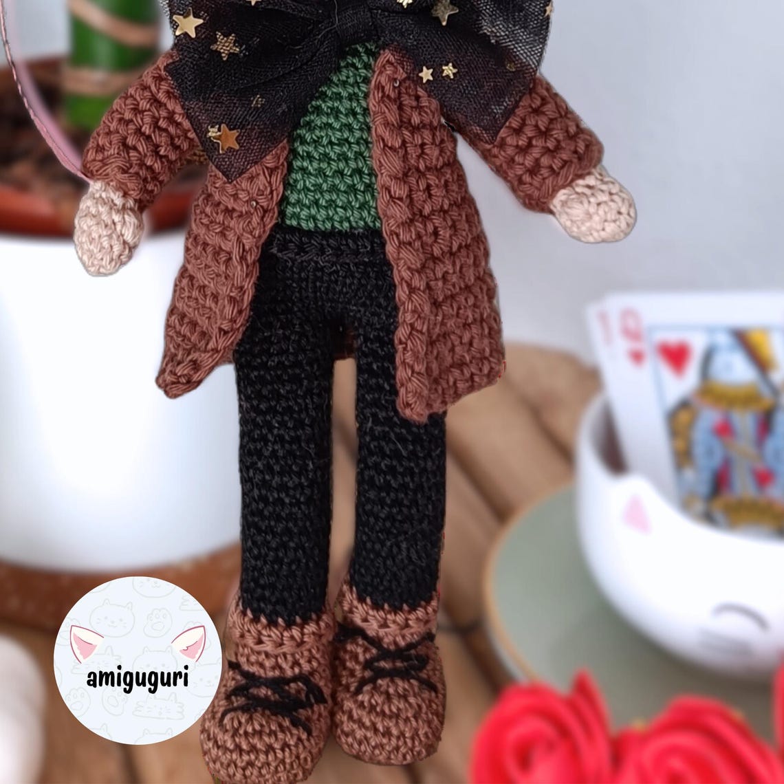Mad Hatter Amigurumi Crochet Pattern DIY Digital PDF in English and Spanish. Alice in Wonderland ...