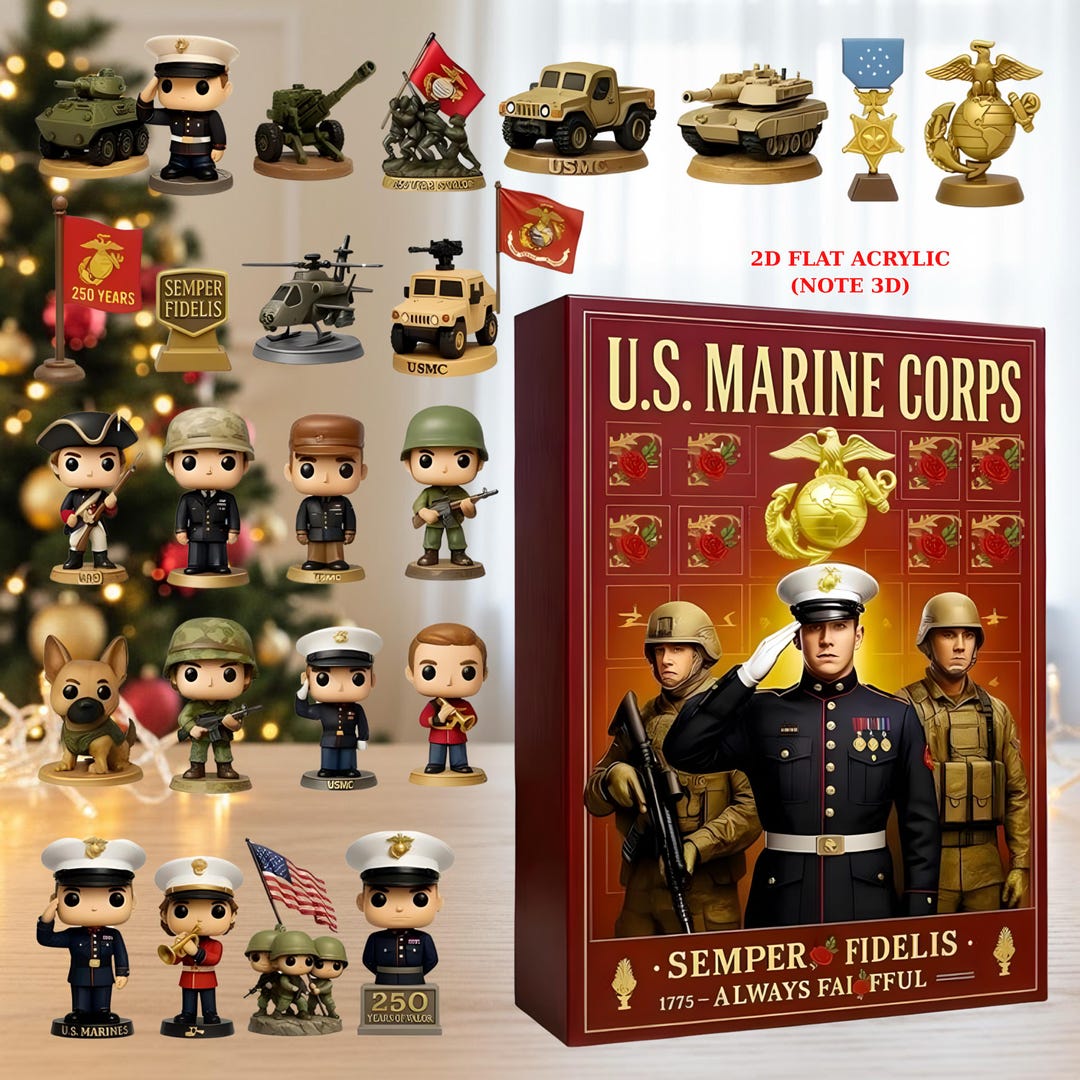 US Marine Corps Advent Calendar, Chirstmas Gifts for Veteran, Military ...