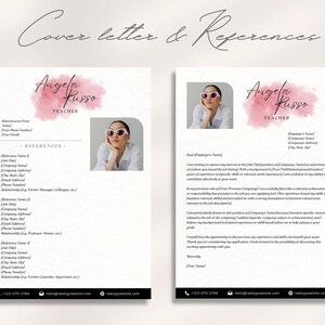 Professional Teacher Resume Template Modern Canva Resume Template With ...