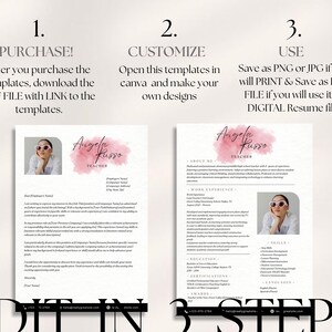 Professional Teacher Resume Template Modern Canva Resume Template With ...