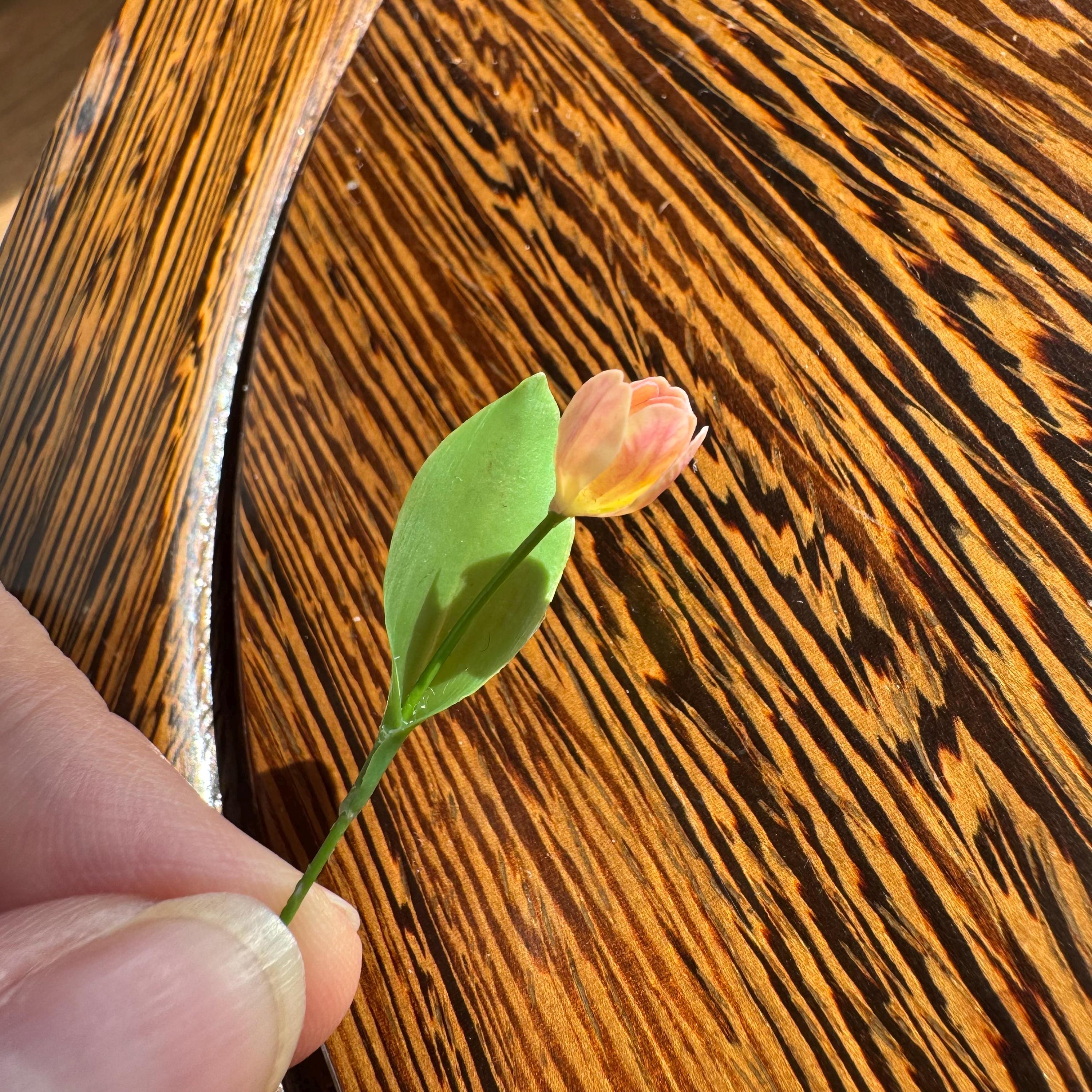 Highly Detailed Miniature Tulip Molds for 1/6 and 1/12 Scale Clay Mold ...