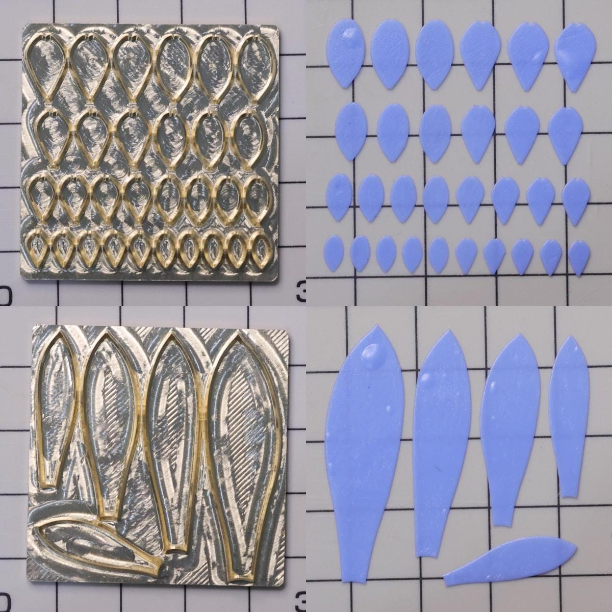 Highly Detailed Miniature Tulip Molds for 1/6 and 1/12 Scale Clay Mold ...