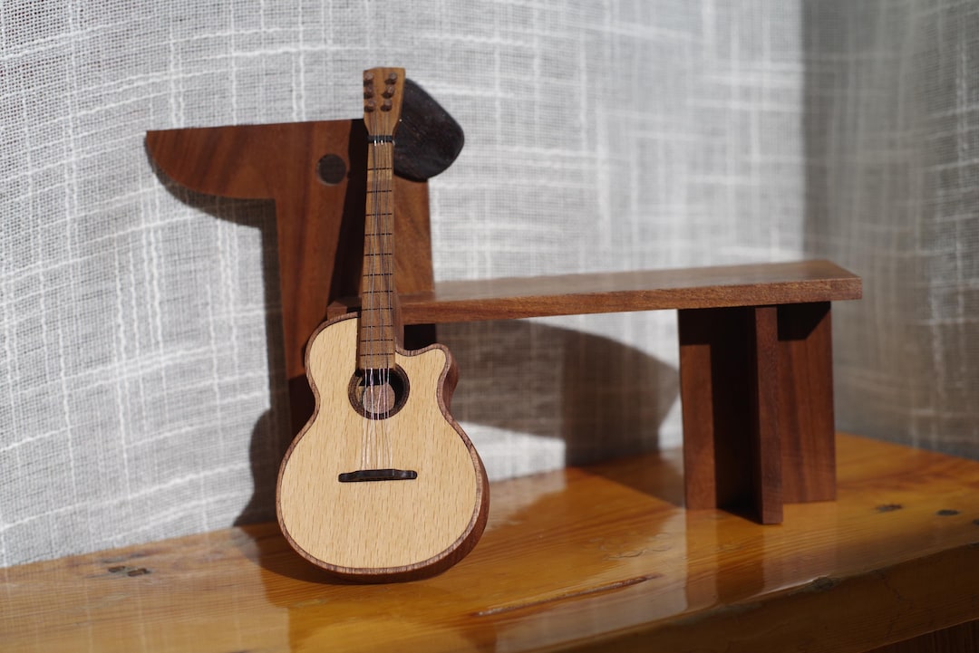 Personalized Miniature Acoustic Guitar: 1/6 Scale Doll Instrument - Etsy